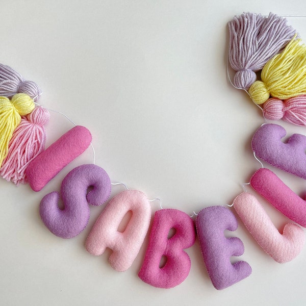 Felt Name Garland - Etsy
