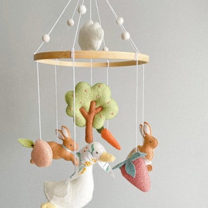 Peter Rabbit Mobile/rabbit Felt Mobile/mobile With Bunnies/bunny ...