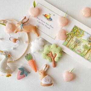 Peter Rabbit Mobile/rabbit Felt Mobile/mobile With Bunnies/bunny ...