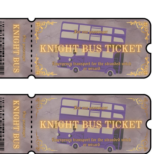 Bus Ticket - Etsy