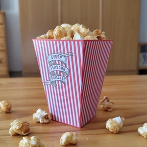 Printable Every Flavour Popcorn Box Wizard Themed Party Props Popcorn ...