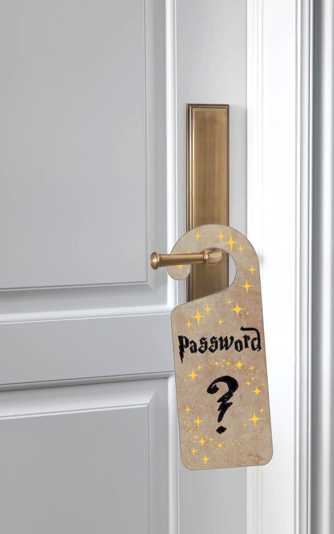 Printable Password Fat Lady Door Hanger: Wizard Party Door Handle ...