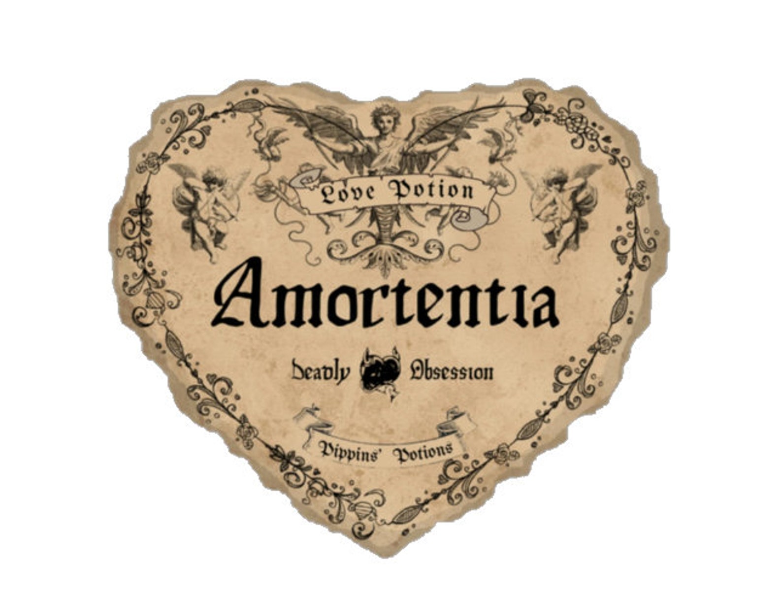 Amortentia Potion Label Sticker Handmade Kiss-cut for Potion - Etsy