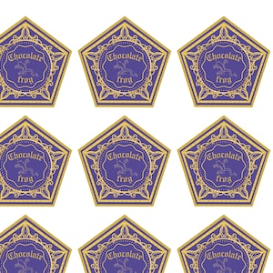 Printable Chocolate Frog Stickersheet for Gifts Party Props Packaging ...