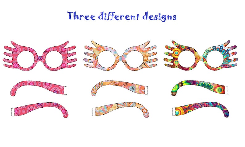 Luna Lovegood Printable Brille Funky Spectrespecs Hexe Kostüm - Etsy.de