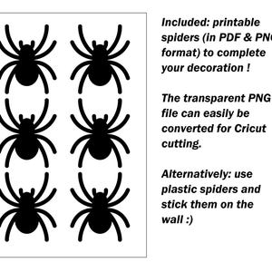 Follow the Spiders Printable Poster: Wizard Party Decor (PDF) - Etsy