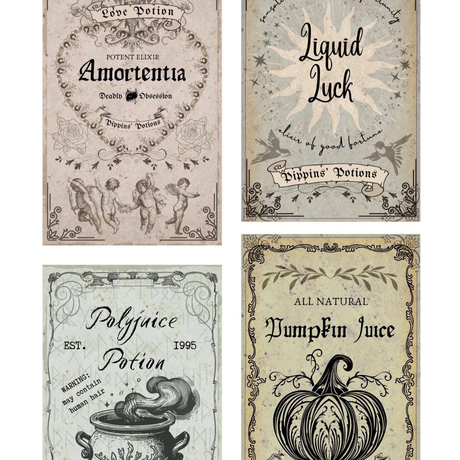 Printable Party Potion Labels - DIY Potions Wizard Themed Craft ...