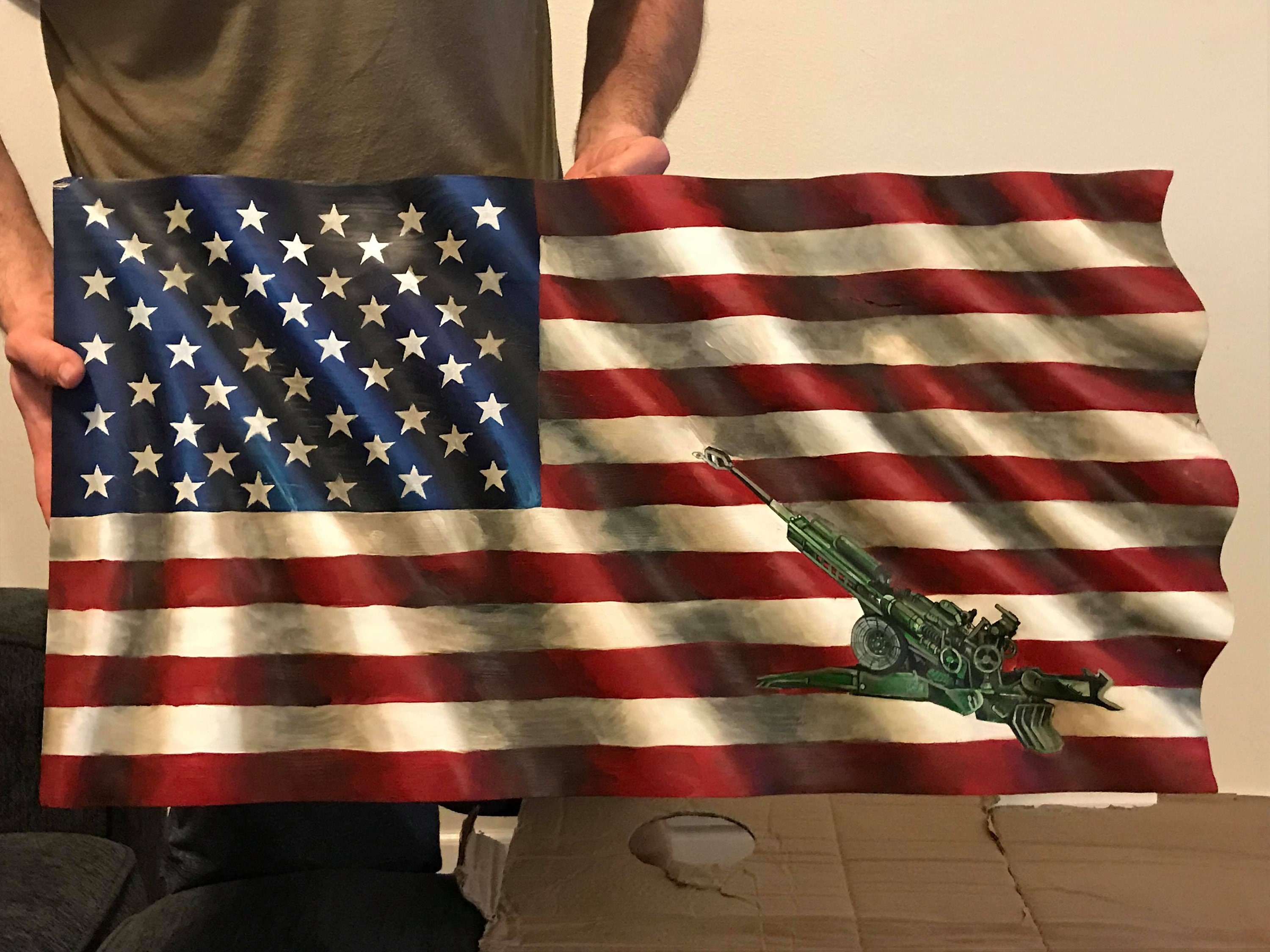 M777 American Flag - Etsy