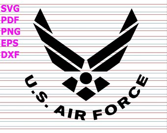 Air force silhouette | Etsy