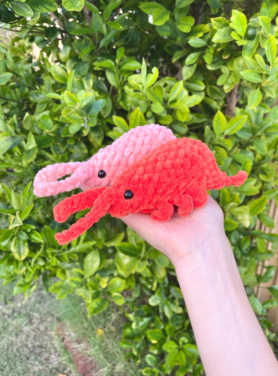 Crochet Shrimp Plush | Squishy Chubby Prawn | Novelty Gift - Etsy