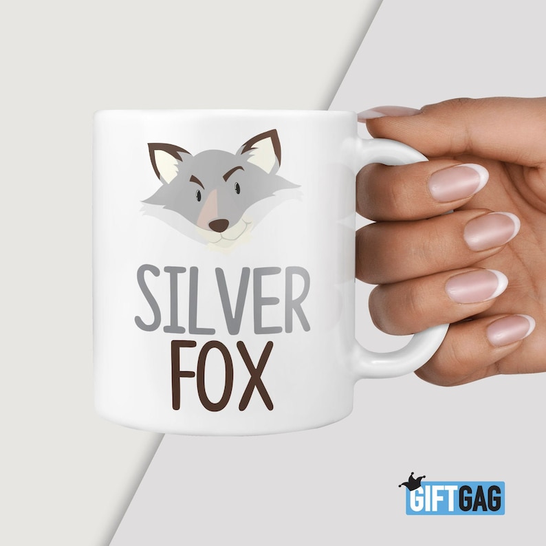 Silver Fox Mug Birthday Gift Rude Uncle Presents Family | Etsy