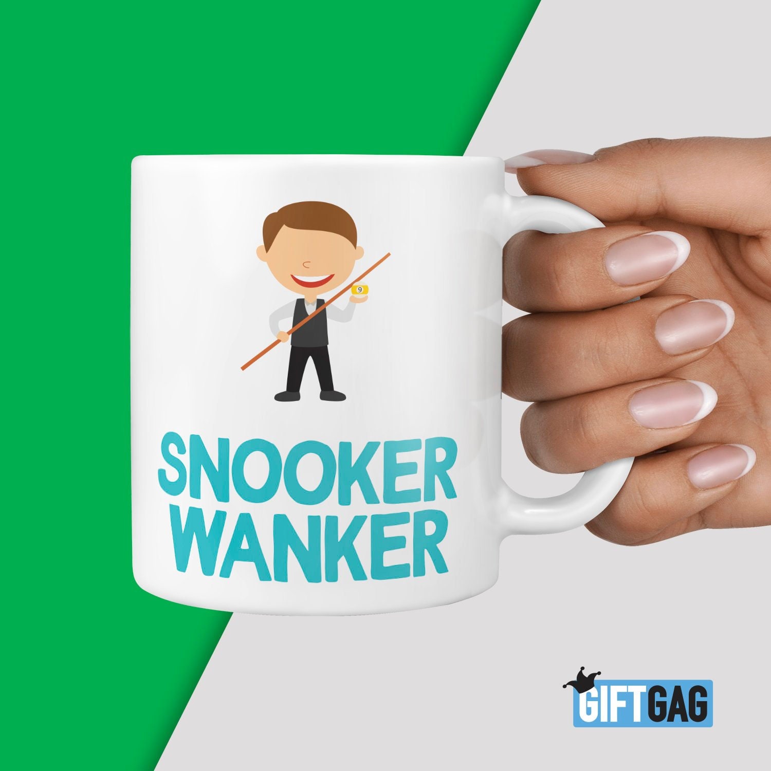 Snooker Wanker Gift Mug - Funny Gifts for Snooker Players Men for Him ...