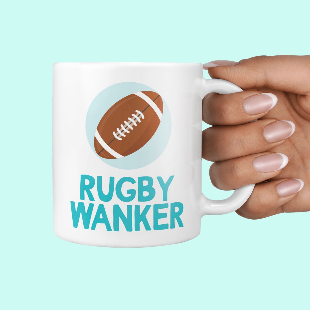 Rugby Wanker Gift Mug Funny Gifts for Rugby Player Men Women Rude Rugby ...