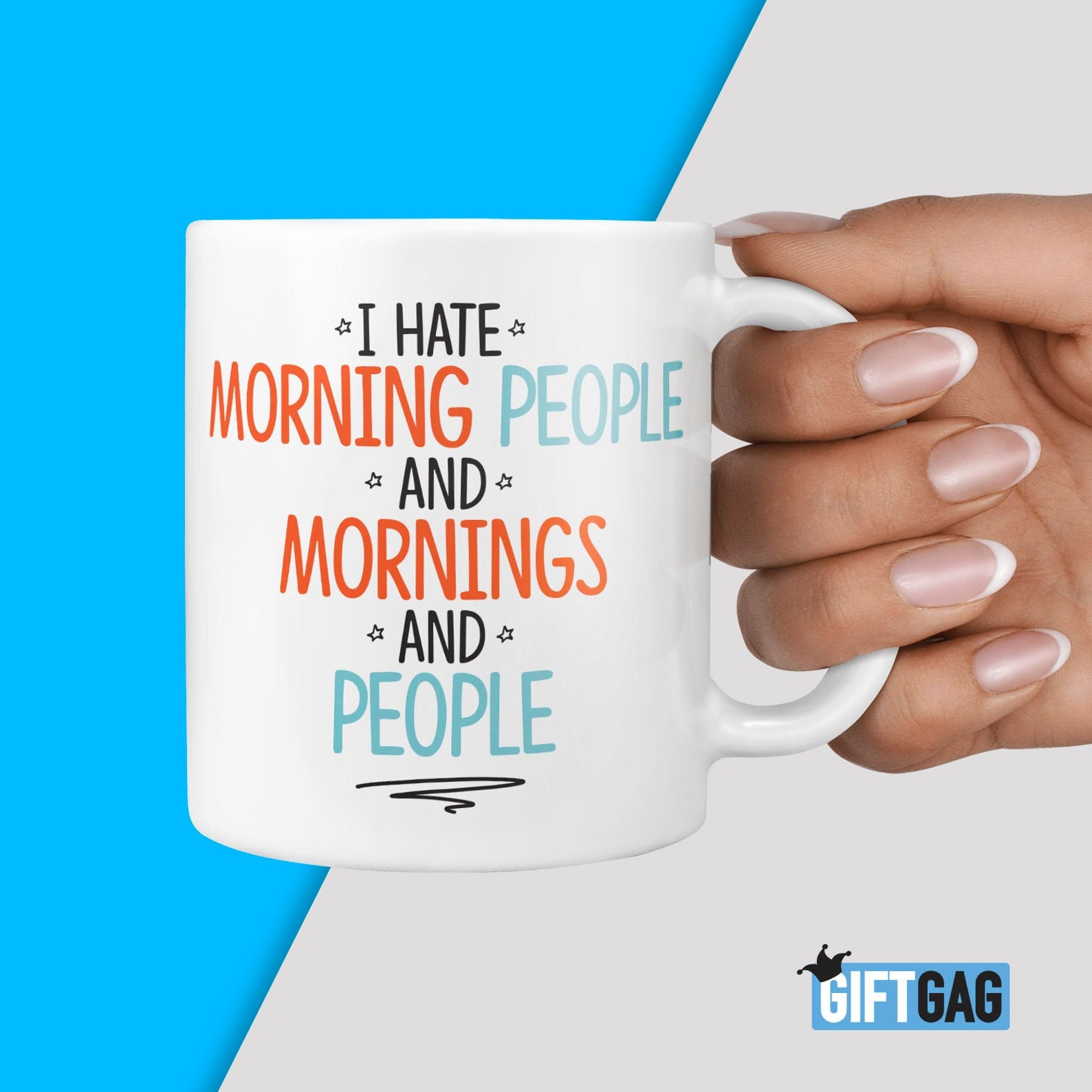 I Hate Morning People and Mornings and People Mug Funny - Etsy
