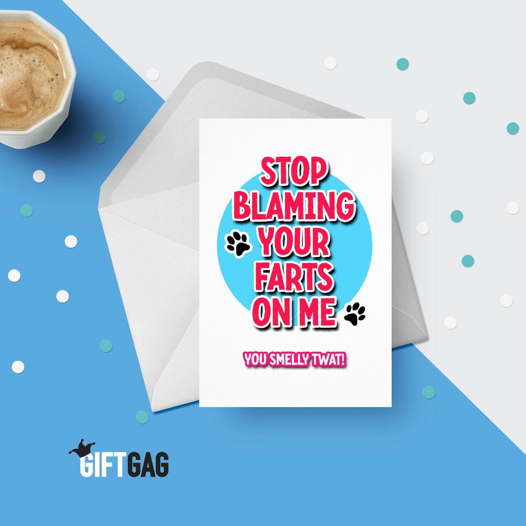 Funny & Rude Birthday Greeting Cards for Dogmum or Dogdad, Father's Day ...