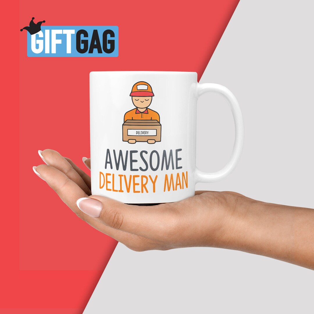 Awesome Delivery Man Gift Mug - Thank You Gifts for Courier, Delivery ...