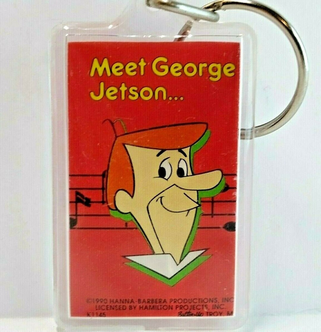 The Jetsons Meet George Jetson Keychain Vintage 1990 Original Licensed ...