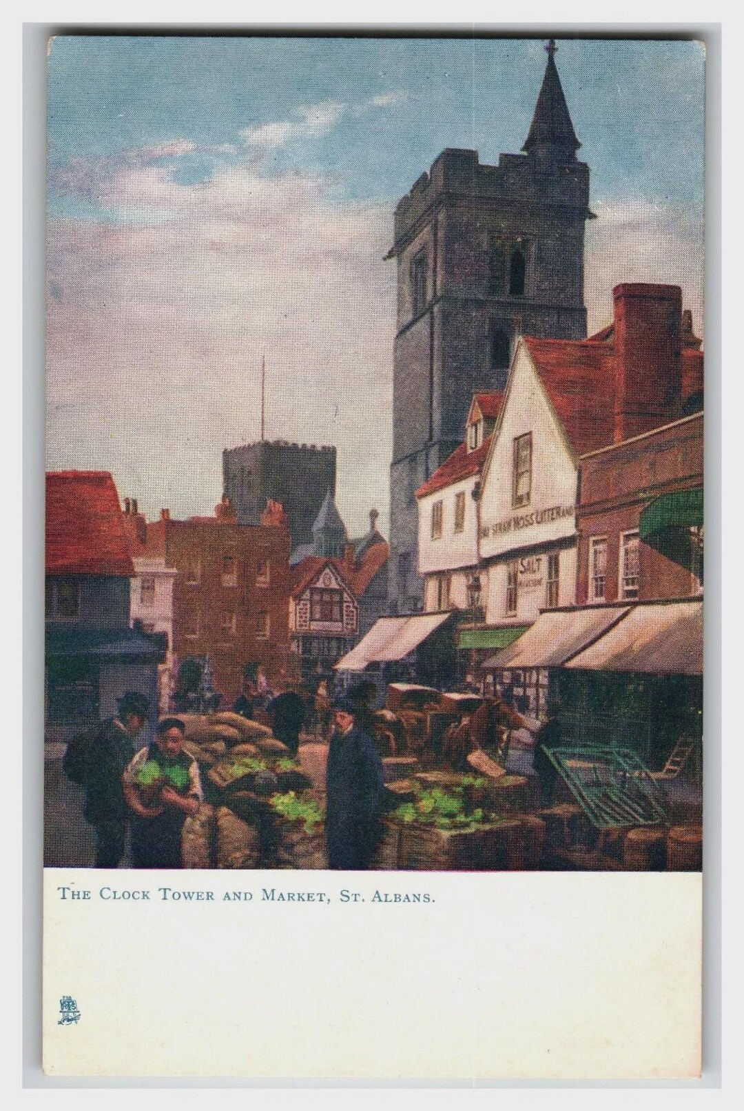 St. Albans Clock Tower and Market Raphael Tuck Oilette Postcard 1656 - Etsy