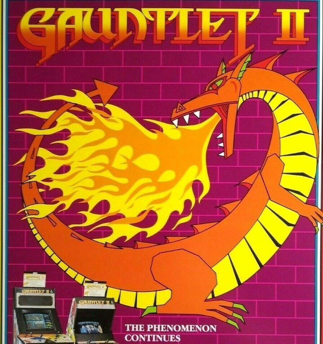 Gauntlet II Arcade Flyer Art Print Original 1986 Video Game - Etsy