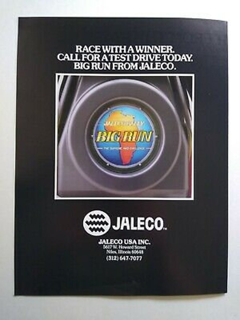 Jaleco Big Run Arcade FLYER Deluxe Original Video Game Foldout - Etsy