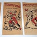 Davy Crockett Vintage Decals Western 1950s NOS Set of 4 Red - Etsy