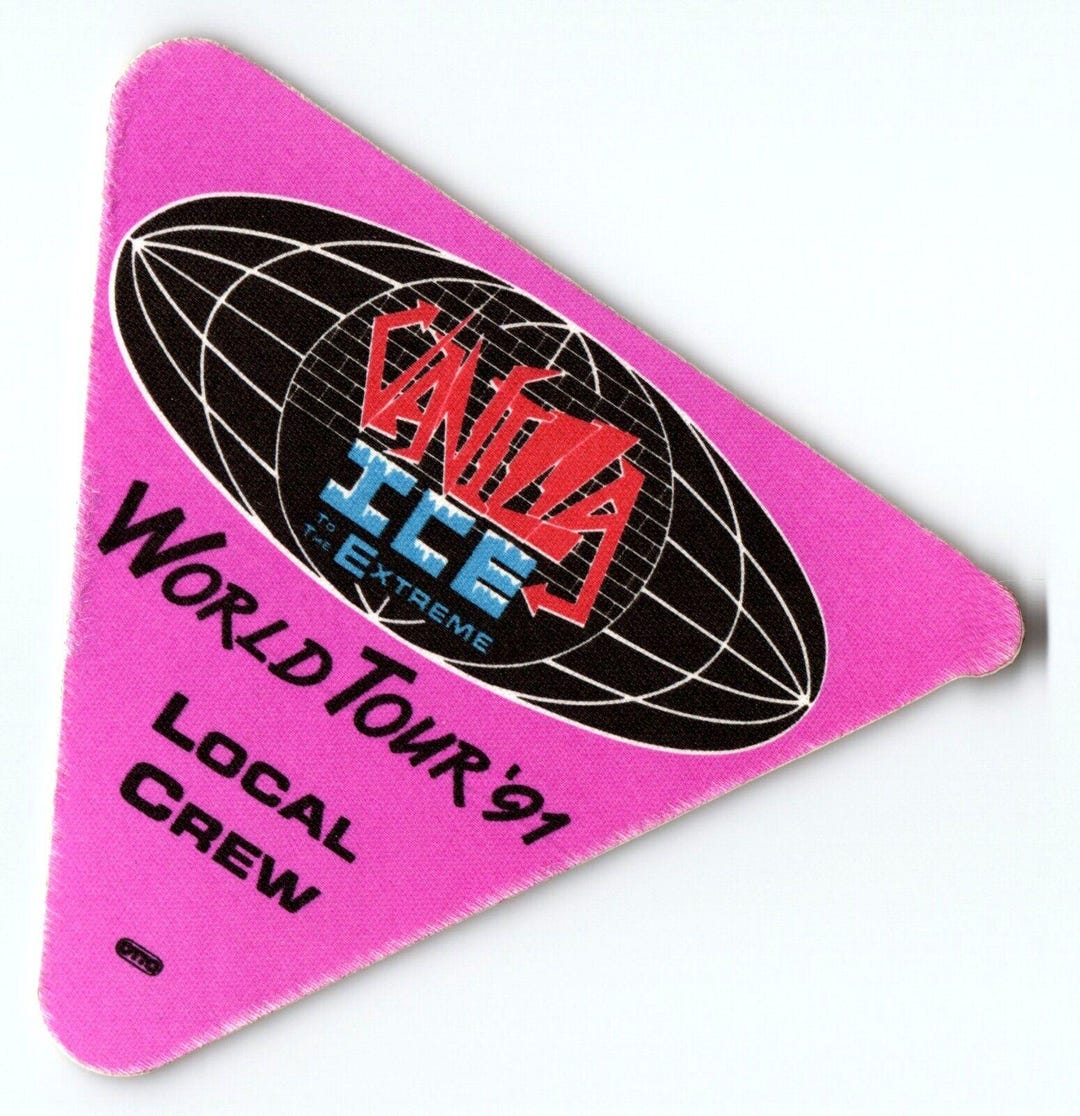 Vanilla Ice Backstage Pass Extreme Tour Hip Hop Rap Cloth Fabric ...
