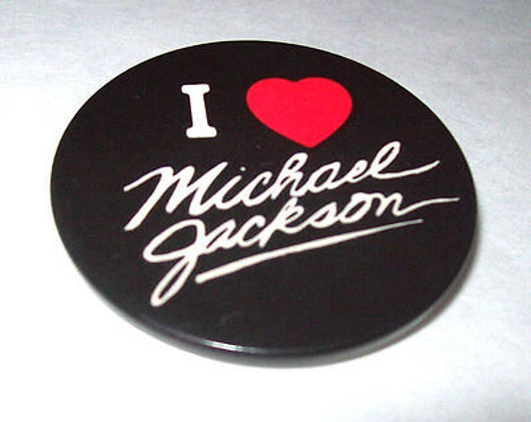 Michael Jackson Vintage Pin Badge Button Pinback 1980s King of Pop New ...