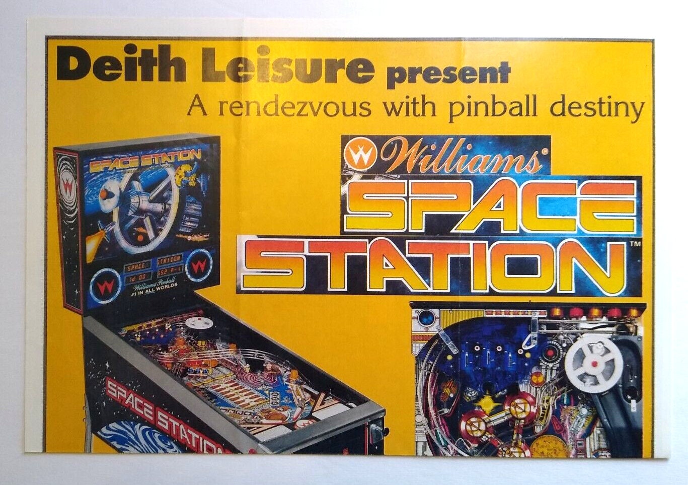 Williams Pinball Machine Space Station