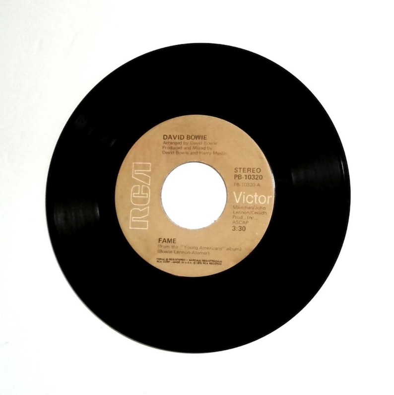 David Bowie – Fame / Right RCA 7" Vinyl Record Tan/brown Label PB-10320 ...