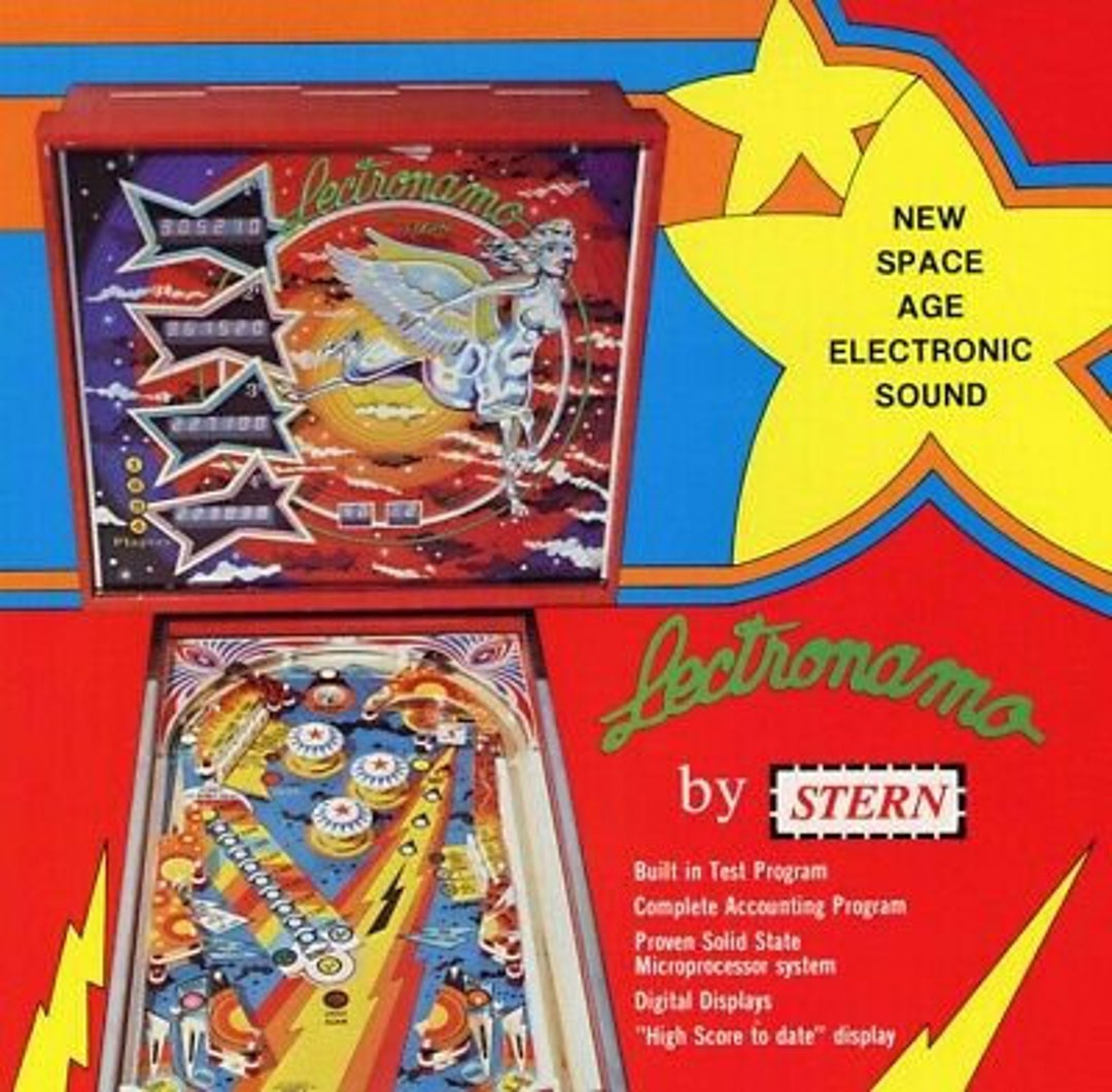 Lectronamo Pinball FLYER 1977 Original Game Artwork Women With - Etsy