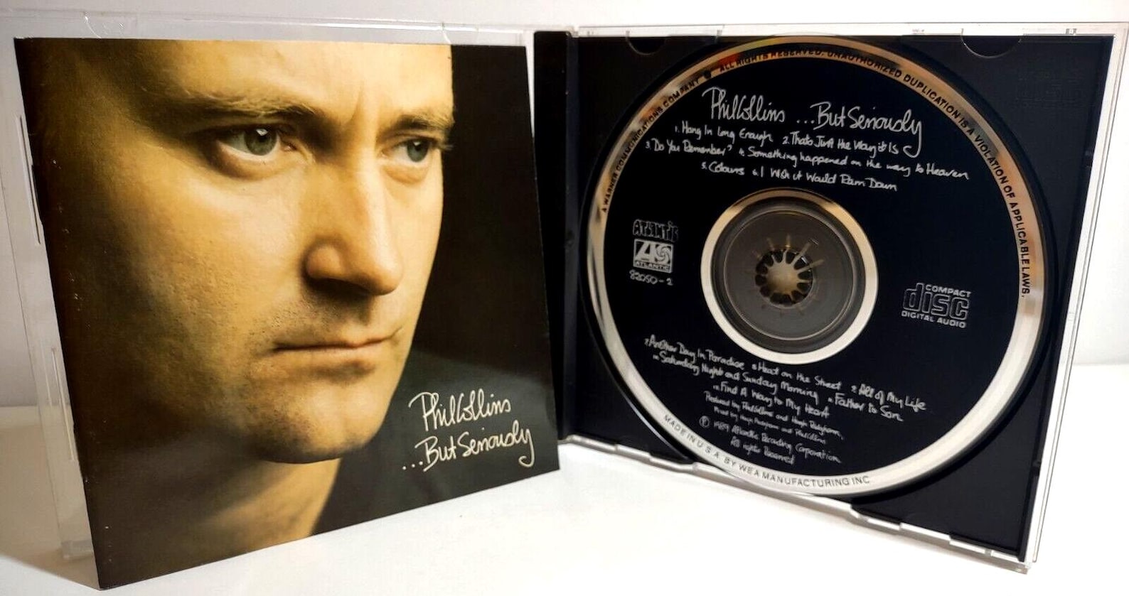 Phil Collins but Seriously CD Album 1989 Another Day in Paradise Pop ...