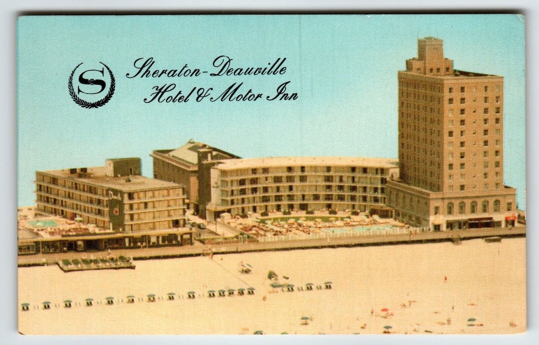 Postcard Sheraton Deauville Hotel Motor Inn Atlantic City New Jersey ...