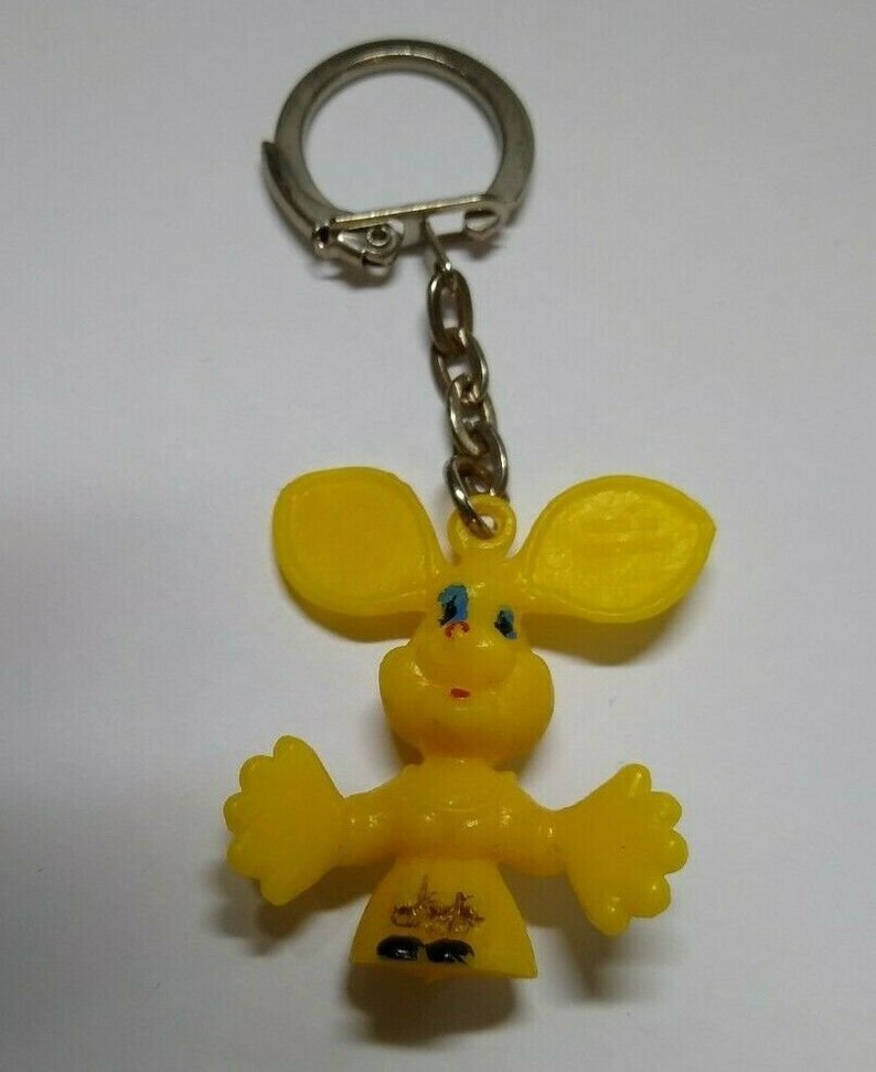 Topo Gigio Figure Keychain Ed Sullivan Show Yellow Mouse - Etsy