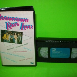The Boomtown Rats VHS Live Hammersmith Odeon 1980 Video Tape PAL New ...