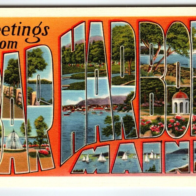 Big Letter Postcards - Etsy