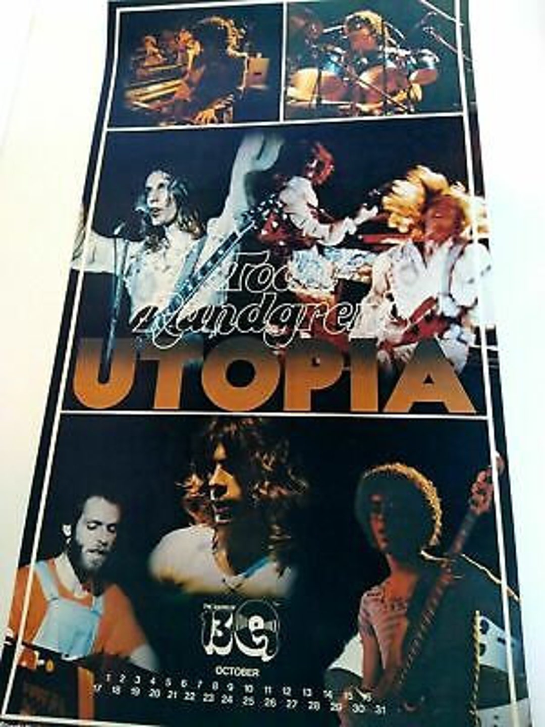 Todd Rundgren Utopia Band Poster Original 1975 Prog Rock Music 22 Wall ...