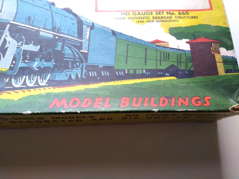 Skyline Train Accessories Cardboard BOX ONLY HO Gauge Set No 660 1950's ...