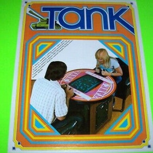 Tank Arcade Game FLYER Original NOS Kee Games 1975 Retro Video Promo ...