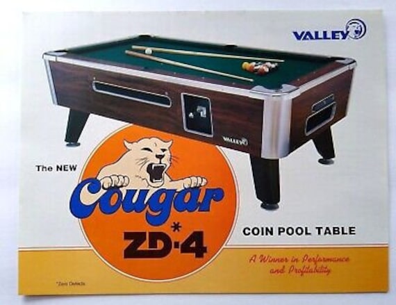 Valley Cougar Pool Table