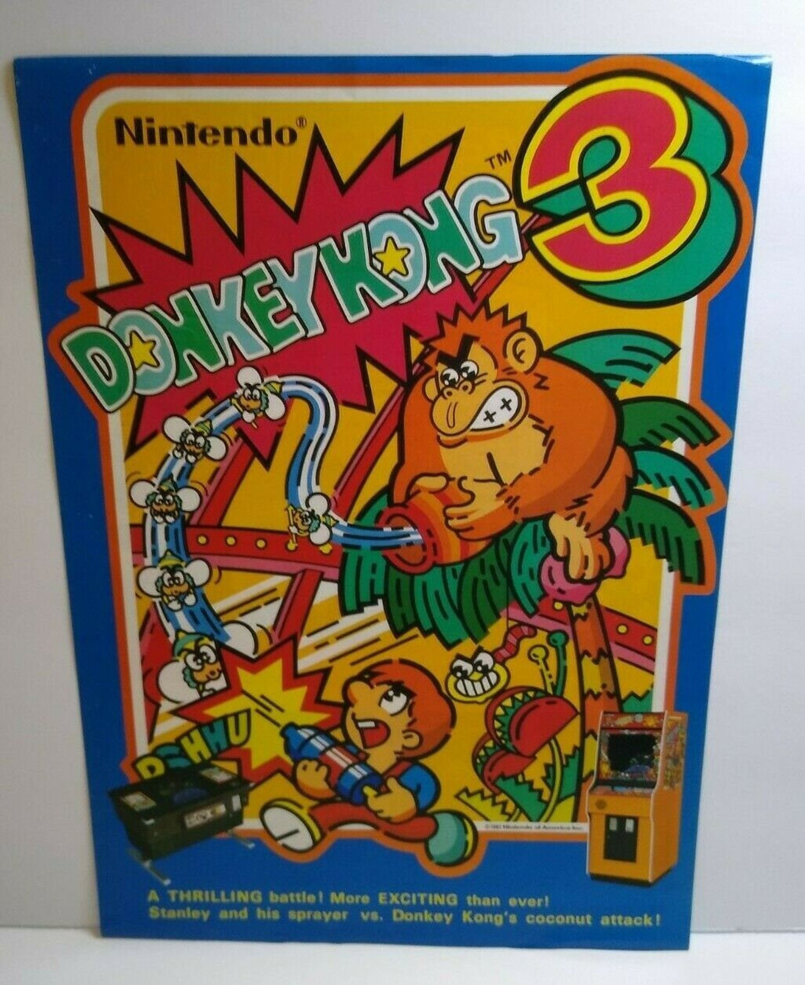 Donkey Kong 3 Arcade FLYER Original 1983 Video Game Art Print - Etsy