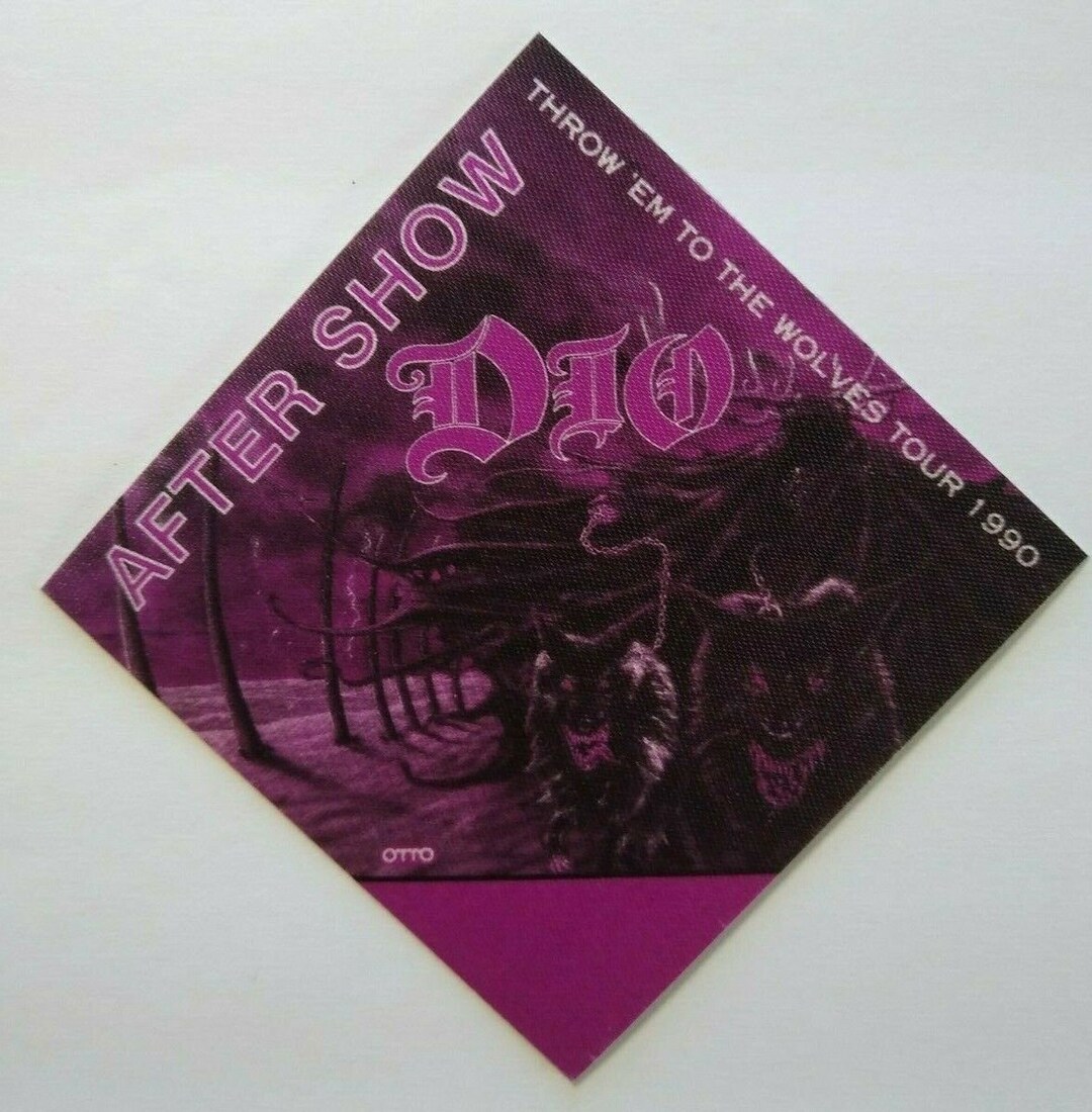 Dio Backstage Pass Original Throw 'em to the Wolves Tour - Etsy