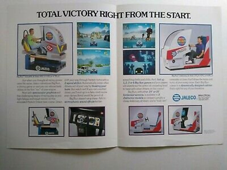 Jaleco Big Run Arcade FLYER Deluxe Original Video Game Foldout - Etsy