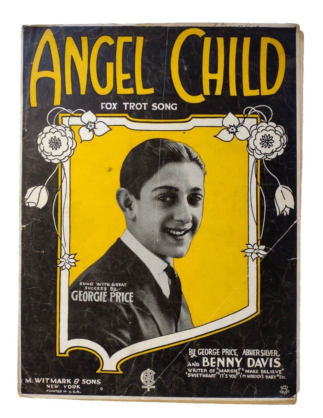 Angel Child 1922 Sheet Music Song Georgie Price Abner Silver - Etsy