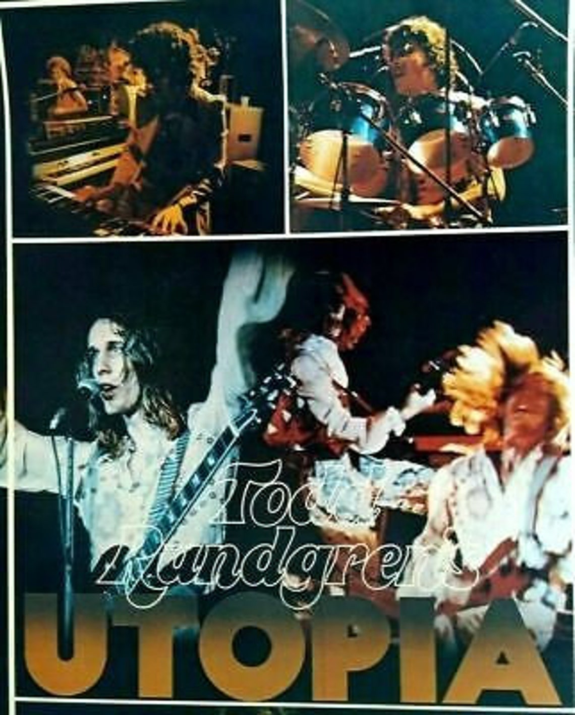 Todd Rundgren Utopia Band Poster Original 1975 Prog Rock Music - Etsy