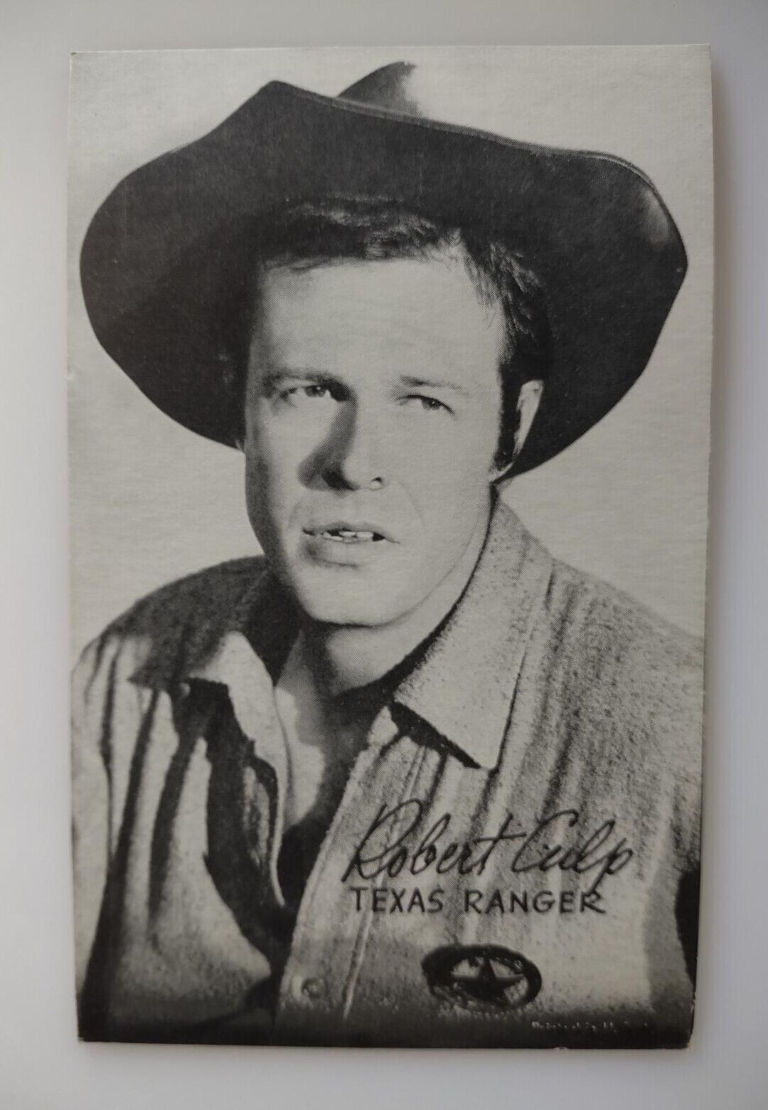 Robert Culp Texas Ranger Trade Card Actor Arcade Card Original Exhibit ...