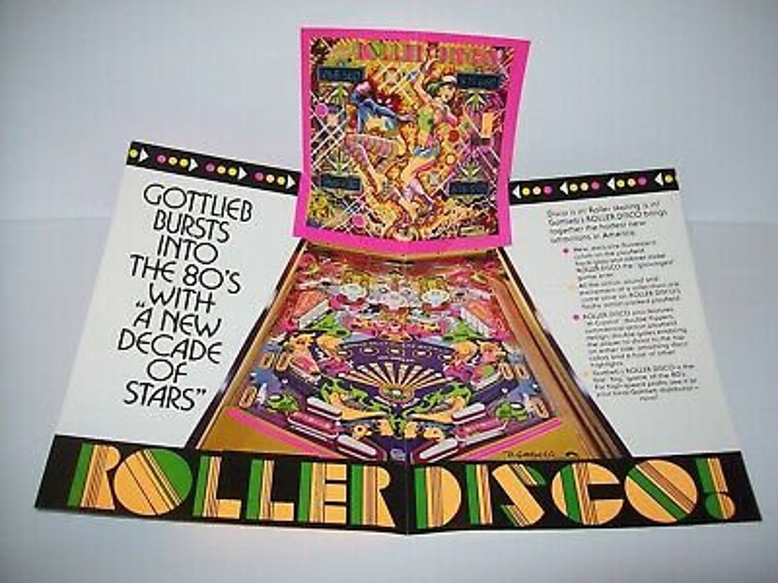 Roller Disco Pinball FLYER Original 1979 Artwork Sheet Dance - Etsy
