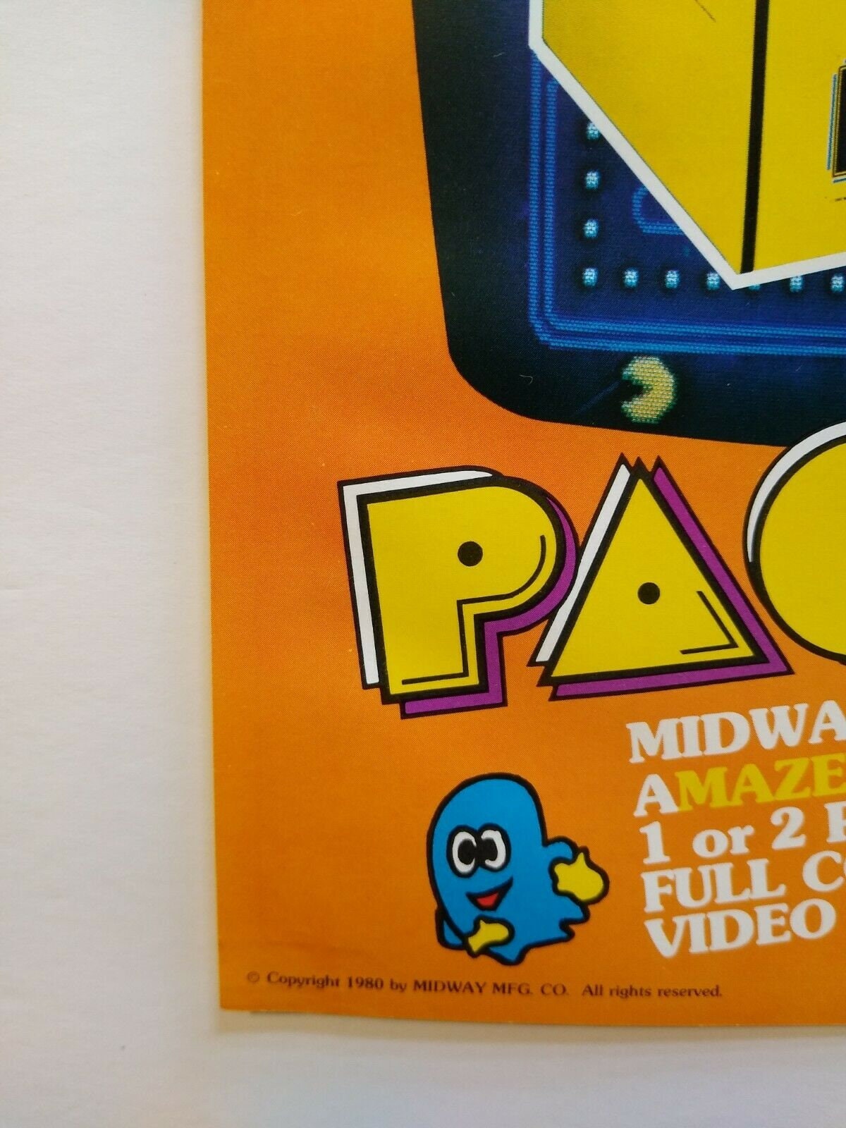 Pac-man Arcade FLYER 1980 Original Video Game Promo Art Print - Etsy UK