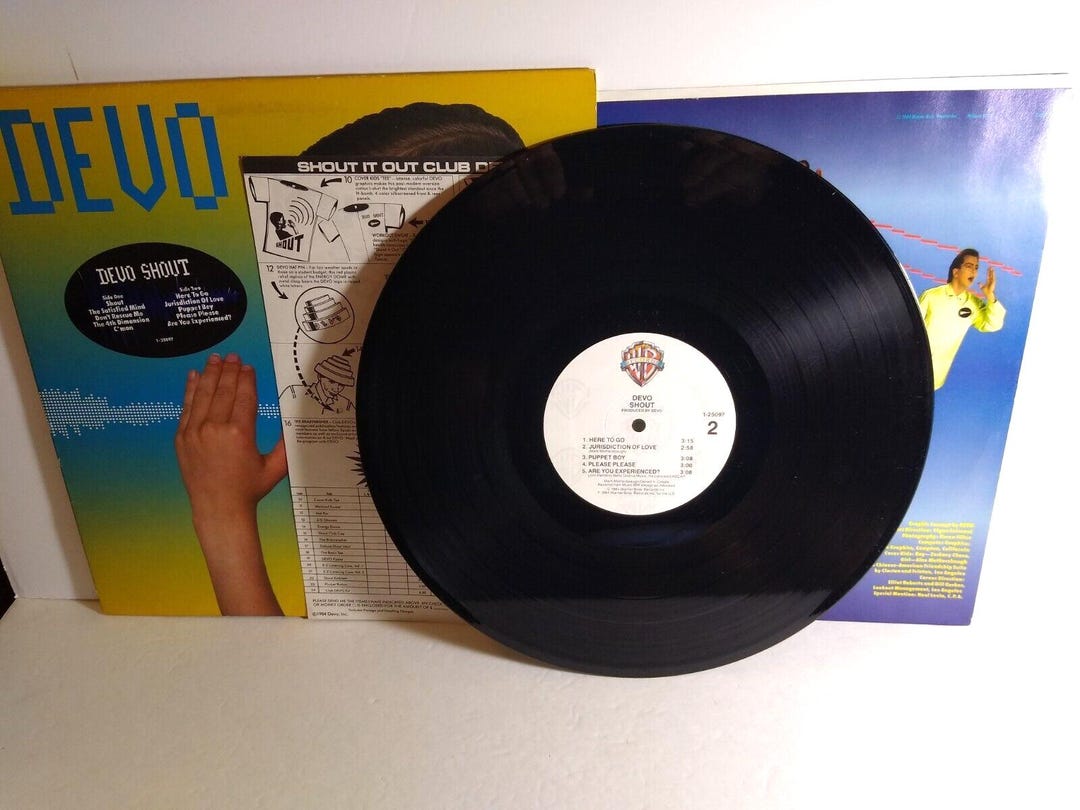 Devo Shout Vinyl LP Record Album New Wave Synth-pop Promo 1984 With Merch Insert - Etsy