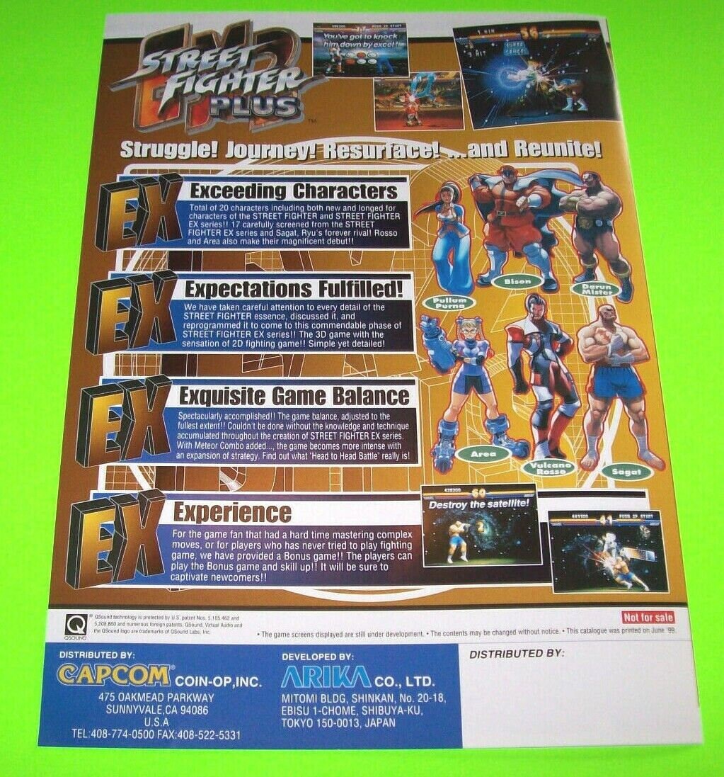 Street Fighter Ex Flyer