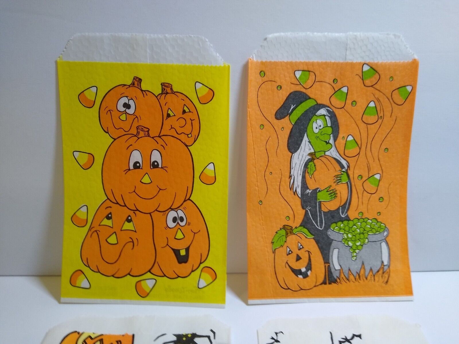 Halloween Candy Trick or Treat Bags Pumpkins Haunted House - Etsy